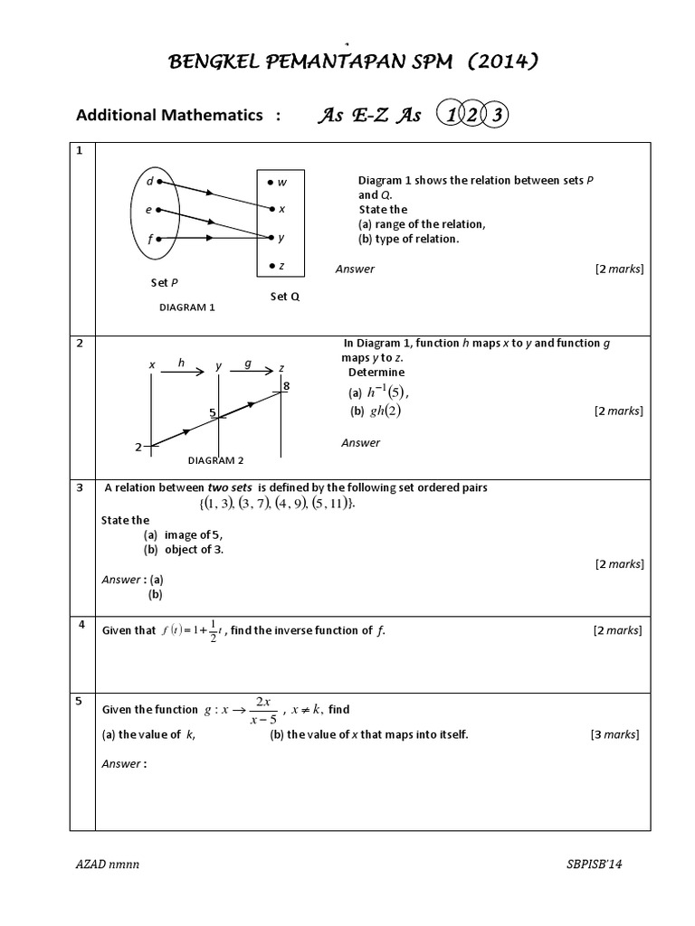 Additional Mathematics Solutions | PDF | Quadratic Equation | Function ...
