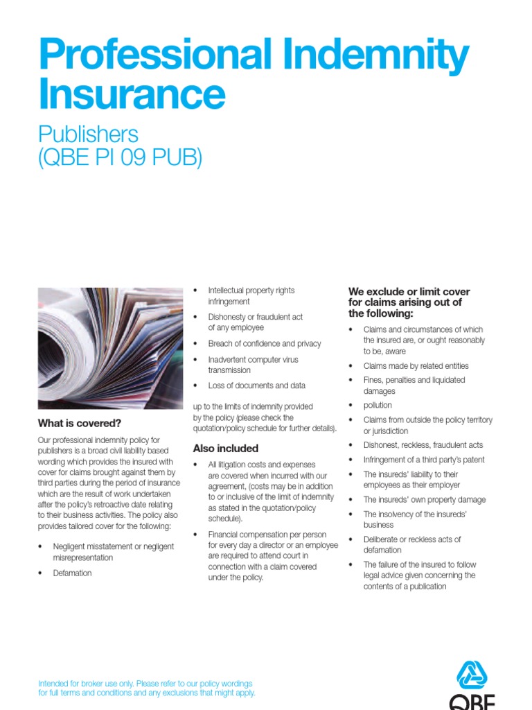 Professional Indemnity Insurance | PDF | Professional Liability ...