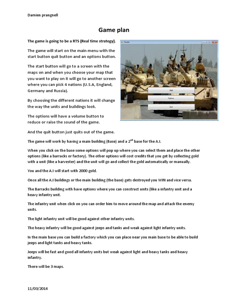 Game Plan Ex 5 v2 | PDF | Military Vehicles | Warfare