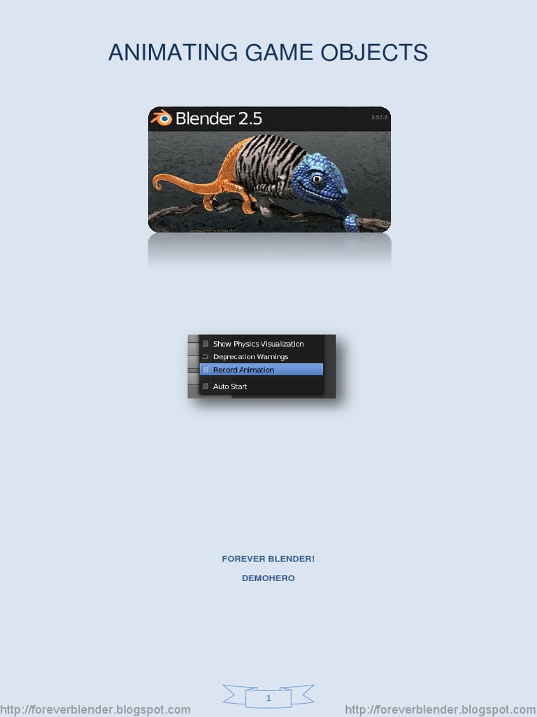 Animating Game Objects | PDF