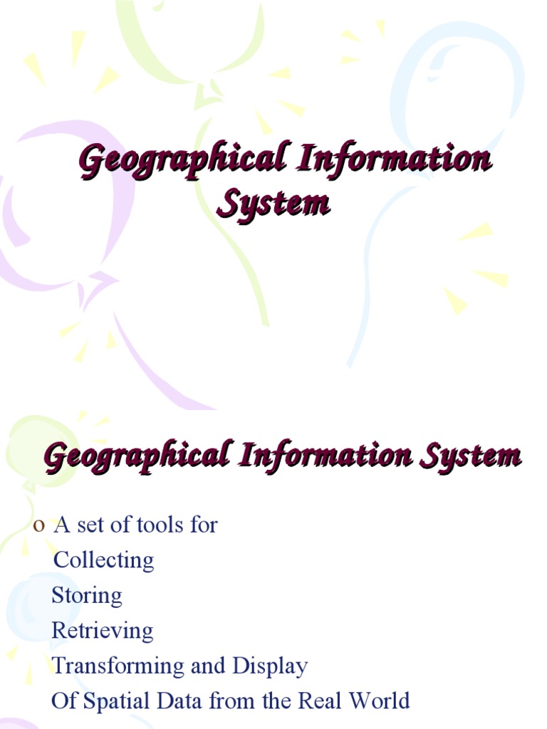Geographical Information System | PDF | Geographic Information System ...
