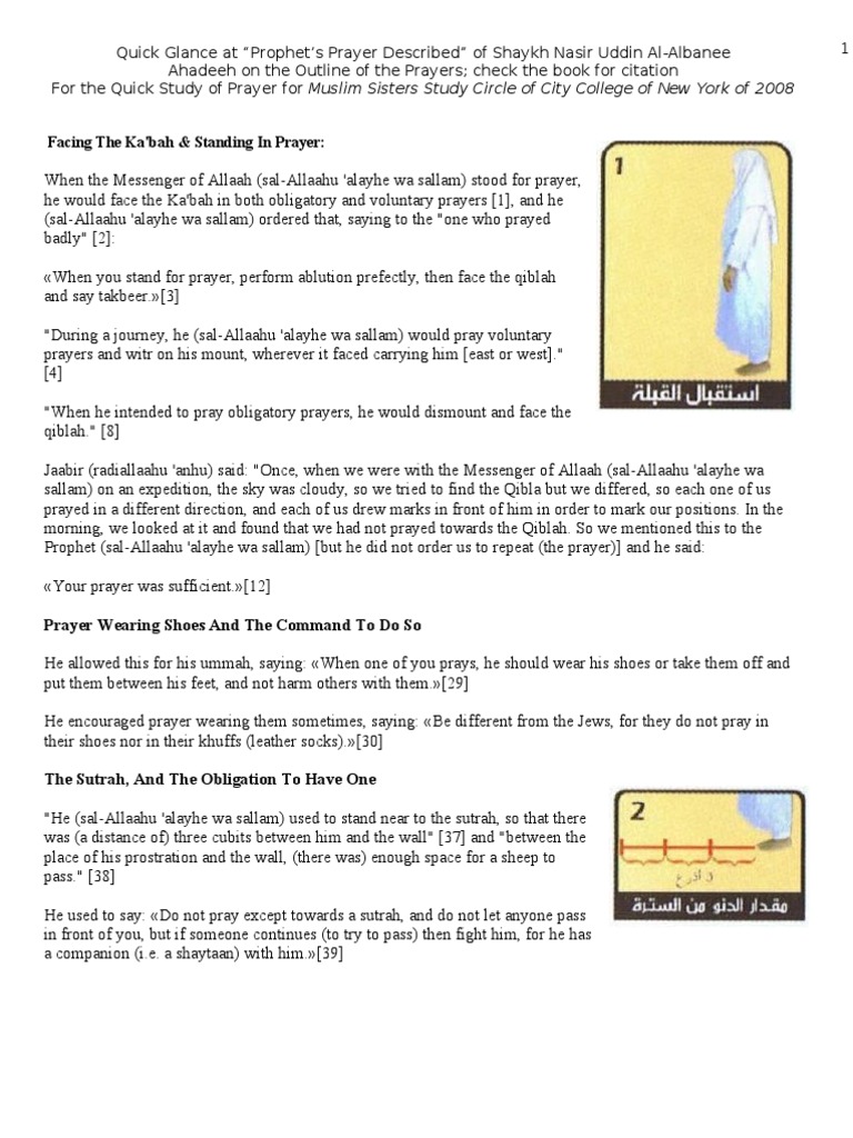 Quick Look at Outline of Prayers | PDF | Prayer | Abrahamic Religions