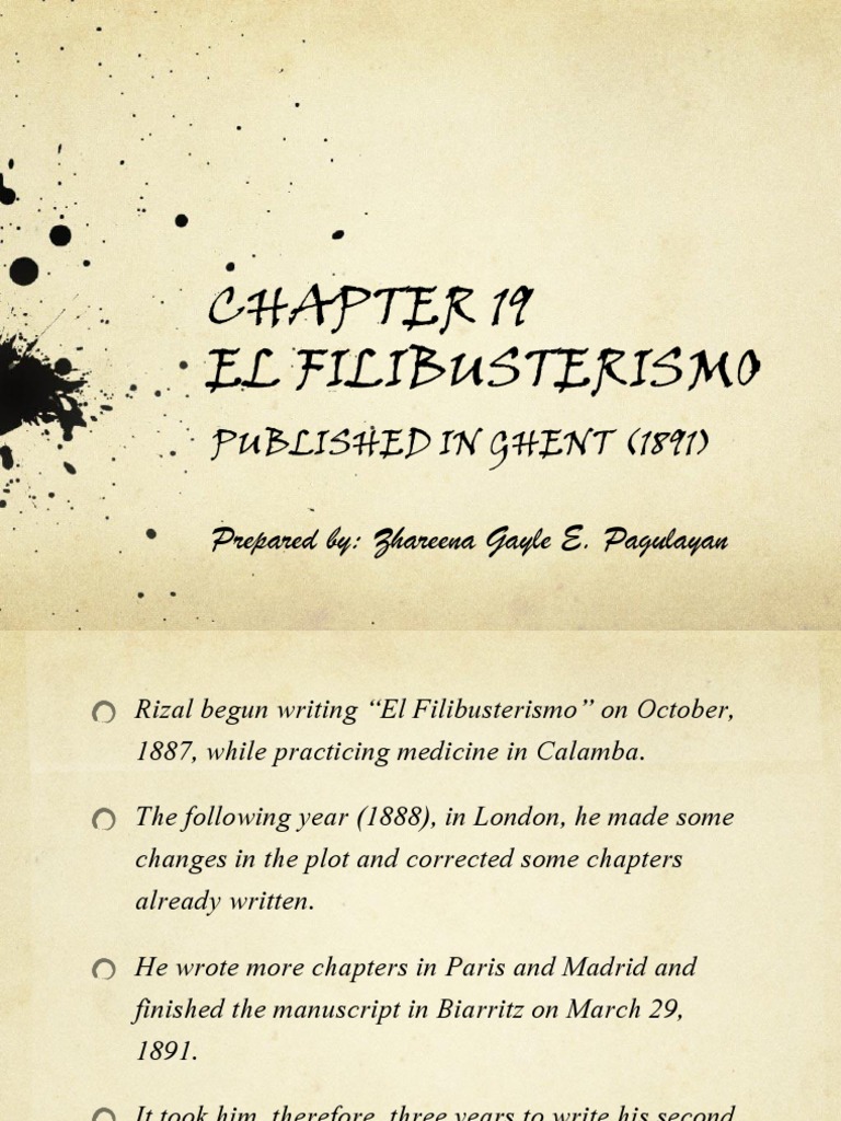 El Filibusterismo Original Manuscript