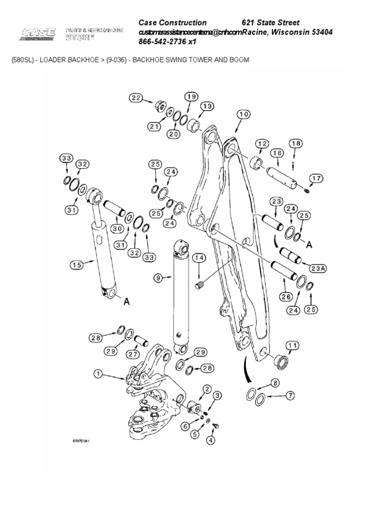 Backhoe Swing Tower and Boom | PDF | Mechanical Engineering ...