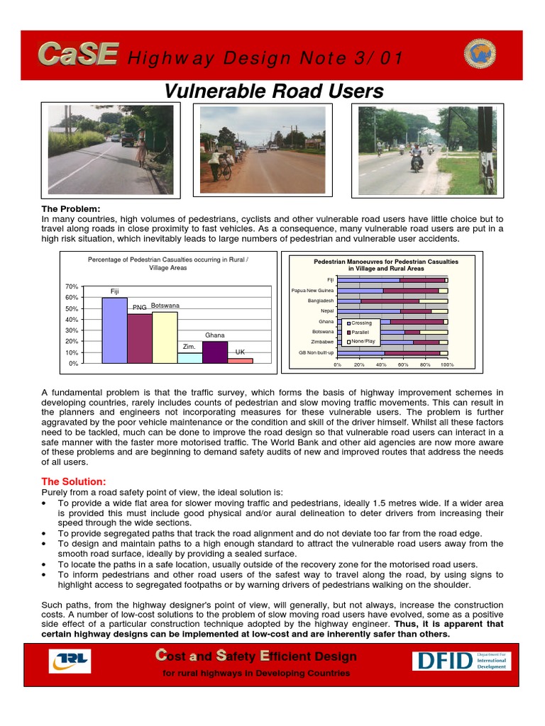 Vulnerable Road Users | PDF | Cycling Infrastructure | Trail