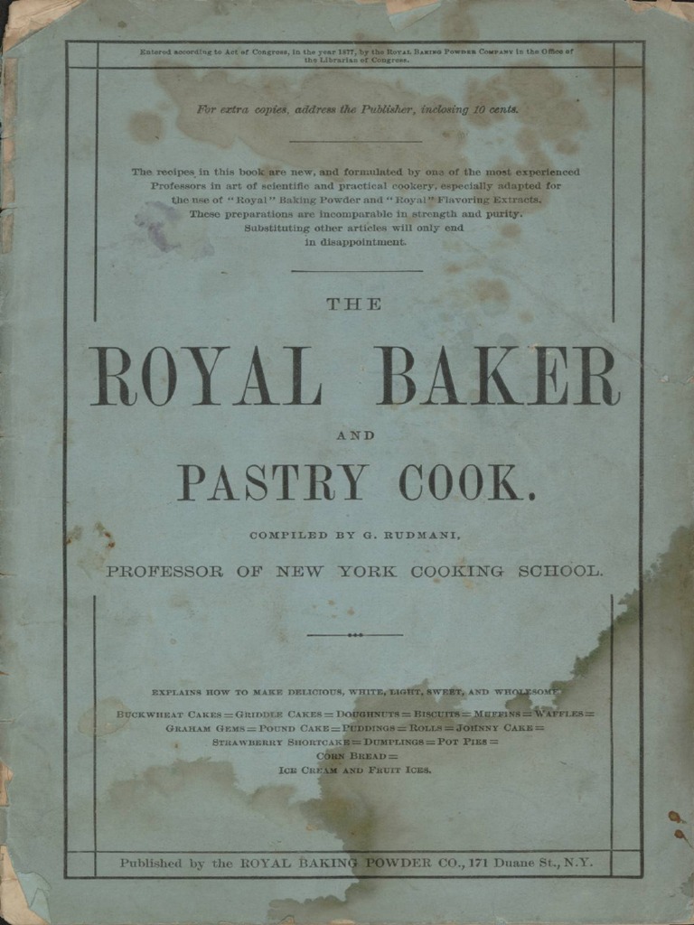 Royal Baking Powder Recipes | PDF | Pancake | Muffin