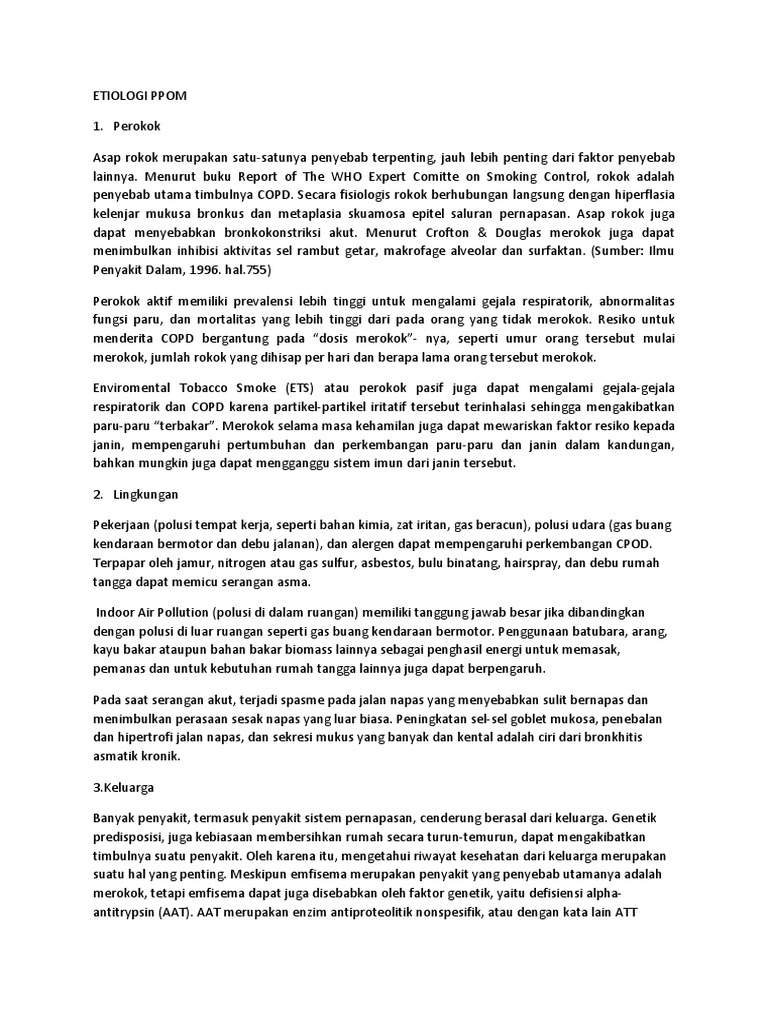 Etiologi Ppom | PDF