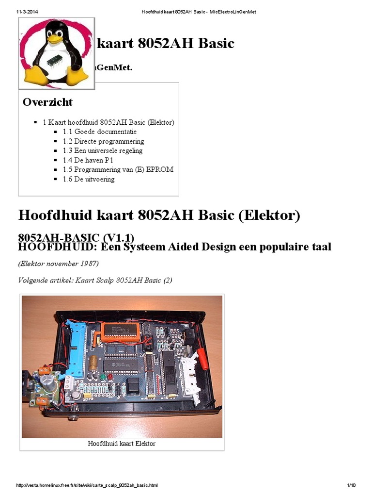 Hoofdhuid Kaart 8052AH Basic - MicElectroLinGenMet | PDF