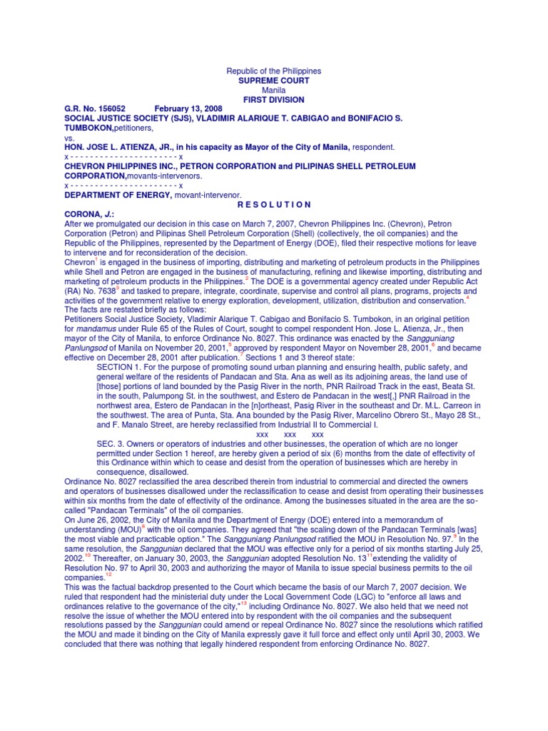 Cases Poli 2008-2010 | PDF | Intervention (Law) | Injunction