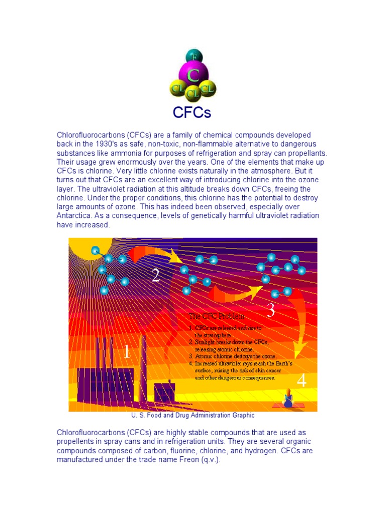 Understanding Chlorofluorocarbons (CFCs) | PDF | Chlorofluorocarbon ...