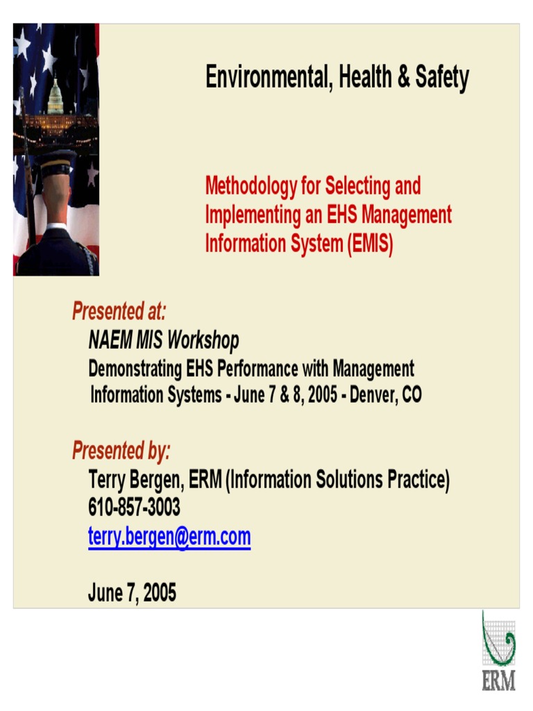 Environmental, Health & Safety: Methodology For Selecting and ...