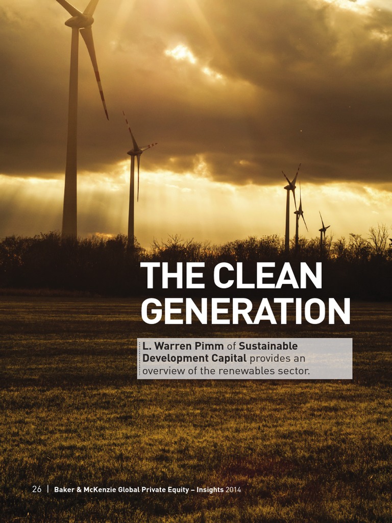 The Clean Generation | PDF | Renewable Energy | Wind Power