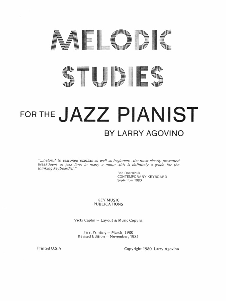 Hanon Exercises for Jazz Pianists | PDF