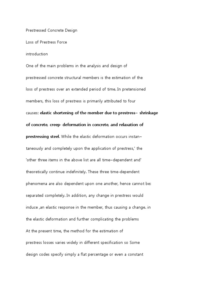 Prestressed Concrete Design | PDF | Prestressed Concrete | Solid Mechanics