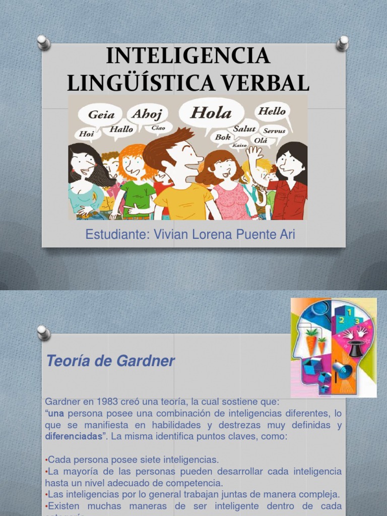 INTELIGENCIA LINGÜÍSTICA VERBAL | Palabra | Cuentos