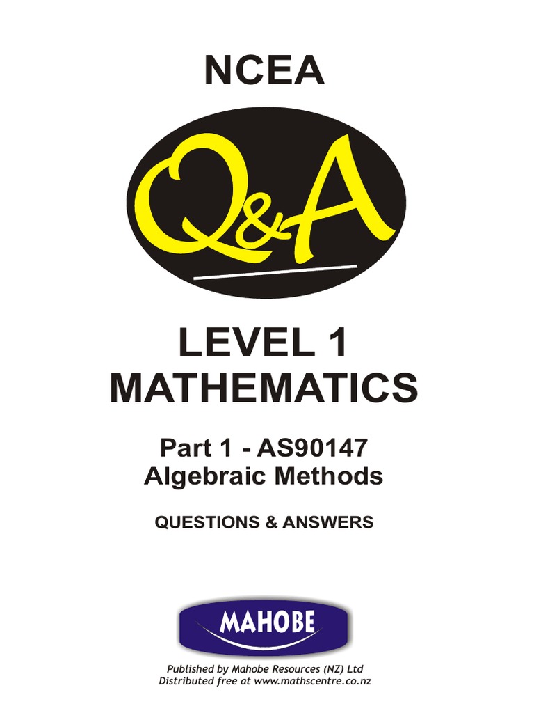 Algebra Methods | PDF | Fraction (Mathematics) | Quadratic Equation
