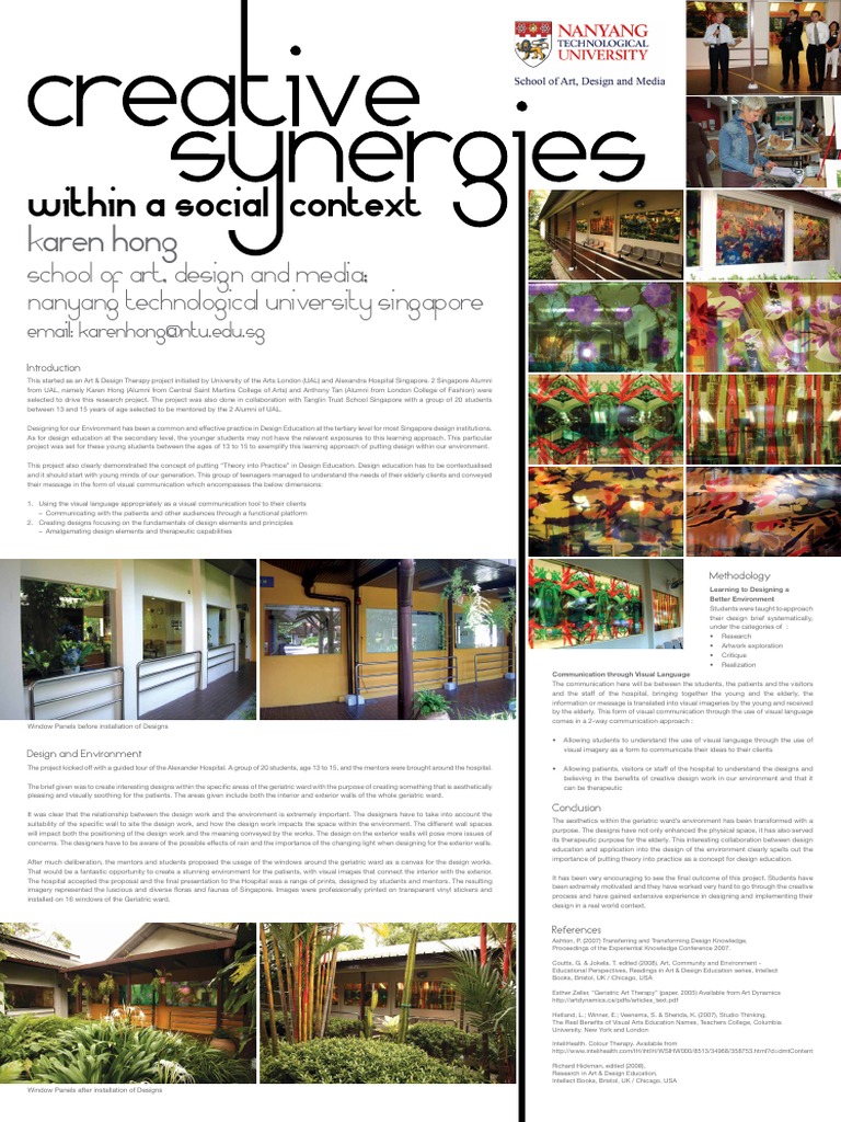 Creative Synergies Poster | PDF | Design | Communication