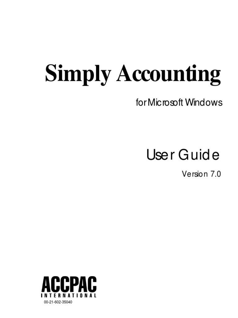 Simply Accounting Users Guide | PDF | Receipt | Backup