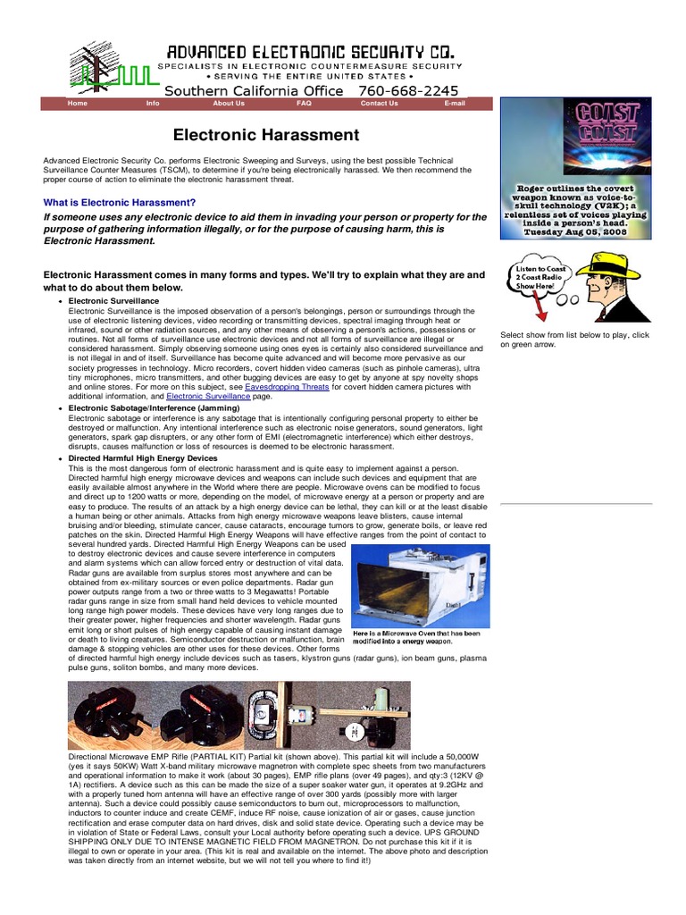 Strahlenfolter Stalking - TI - What is Electronic Harassment - Laser ...
