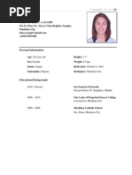 Curriculum Vitae | PDF | Tagalog Language | Philippines