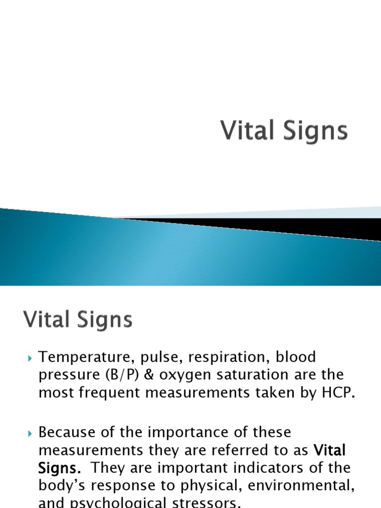 Vital Signs-Temp, PR | PDF | Pulse | Fever