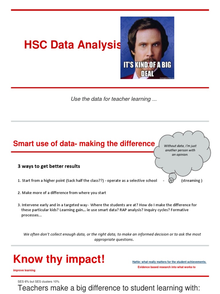 HSC Data Analysis | PDF | Data Analysis | Learning