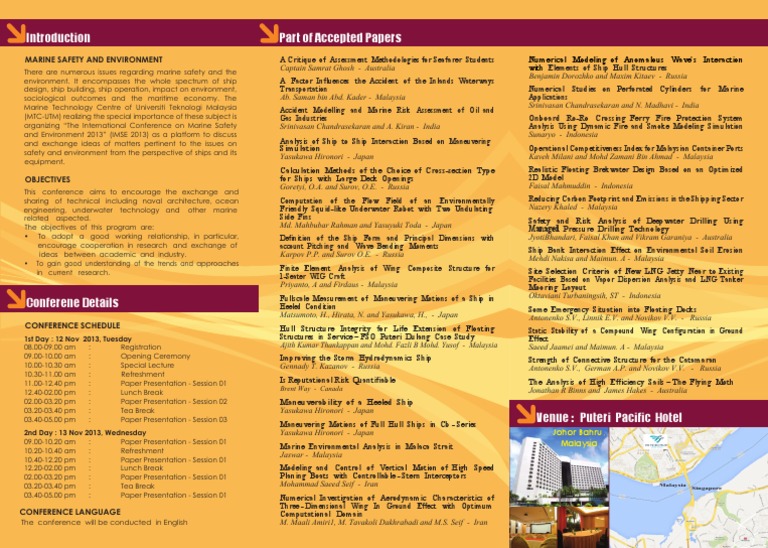 IMSE Brochure | PDF | Naval Architecture | Ships