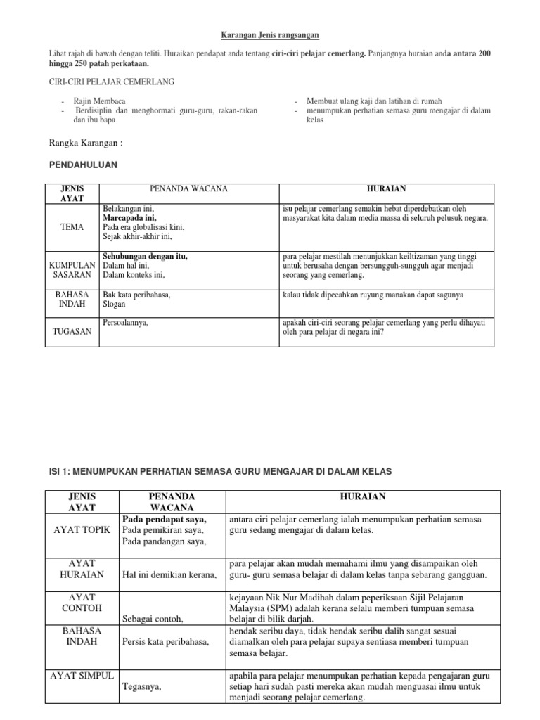 Karangan Jenis Rangsangan | PDF