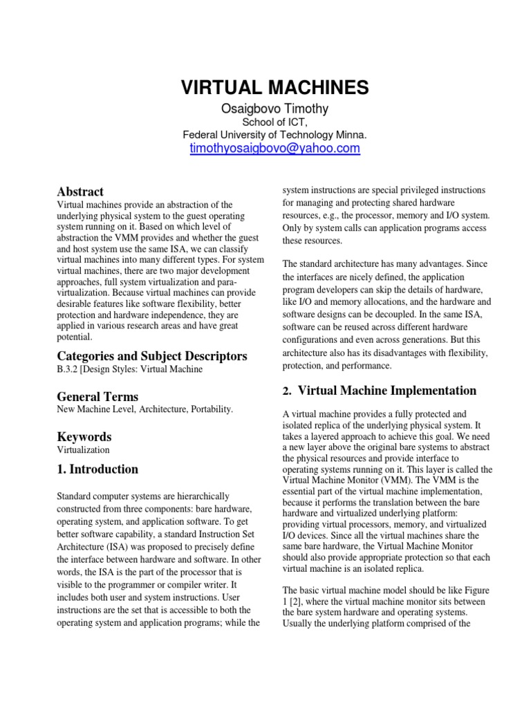 Virtual | Download Free PDF | Virtual Machine | Operating System