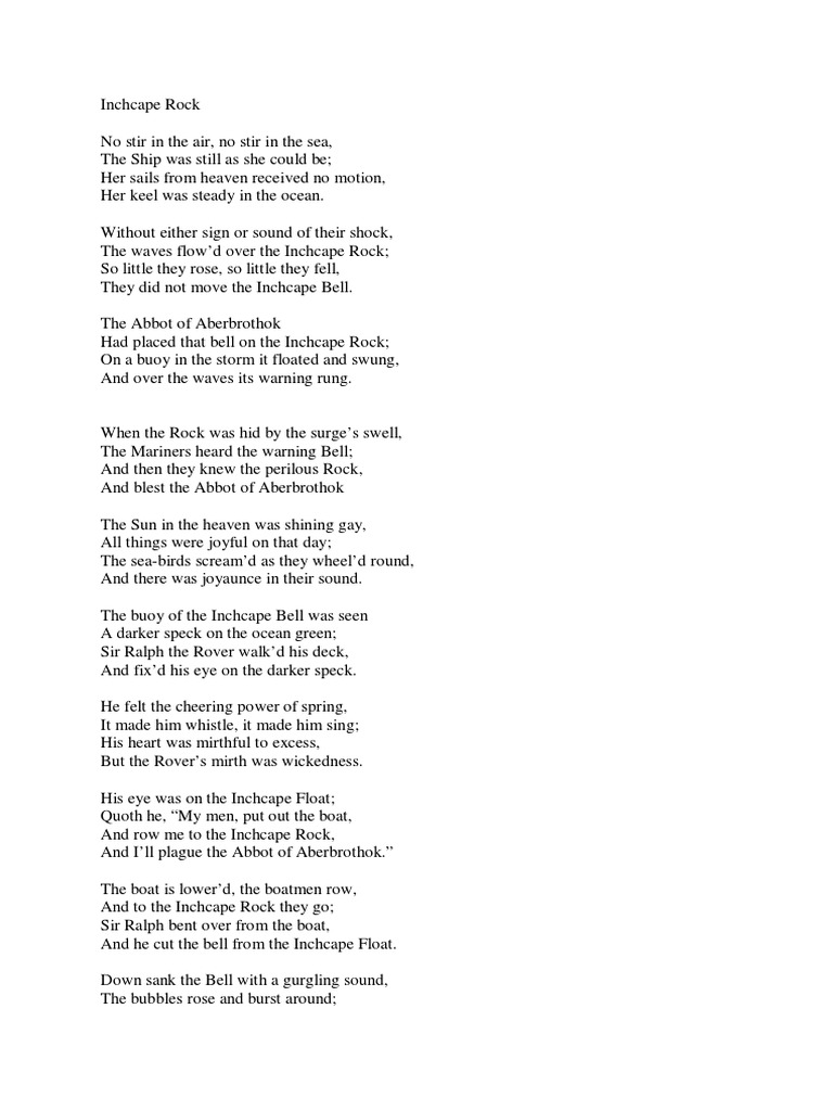 The Inchcape Rock | PDF | Nature