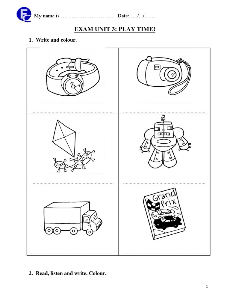 Kid's Box2 EXAM Unit 3 | Standardized Tests