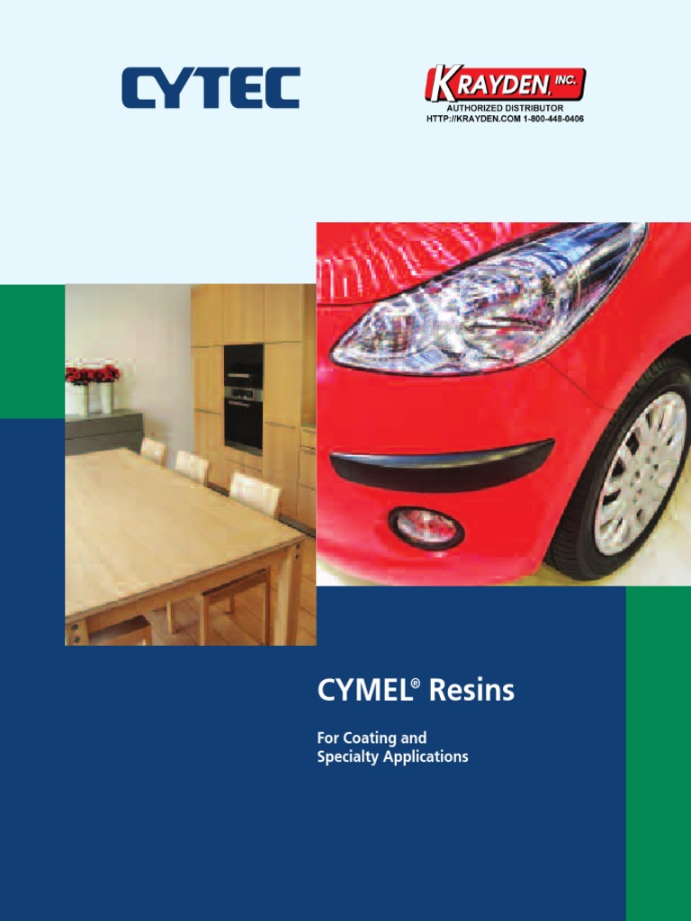 Cytec Cymel Resins | PDF | Carboxylic Acid | Alcohol