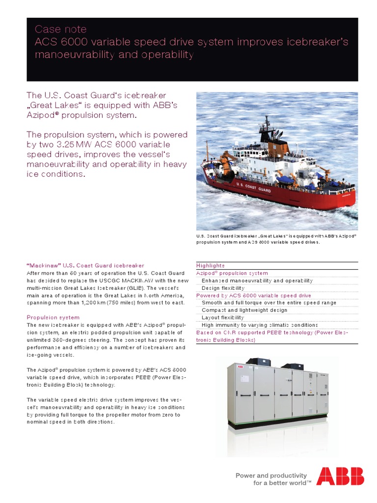 ACS 6000 Variable Speed Drive System Improves Icebreaker's ...