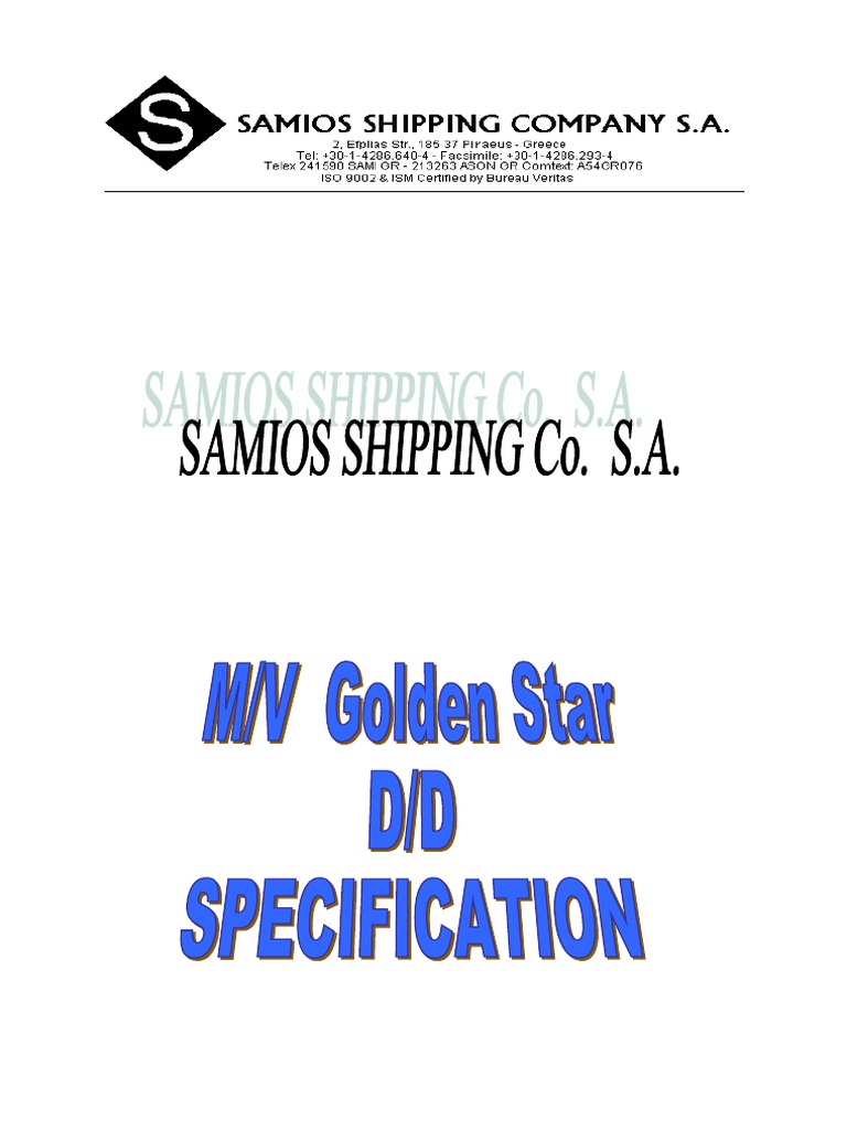 Example of Drydock Specification | PDF | Indemnity | General Contractor