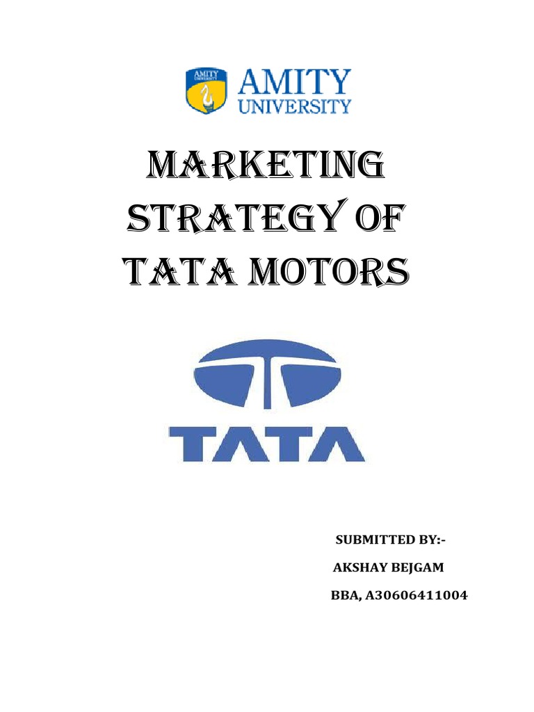 Marketing Strategies of TATA Motors | Download Free PDF | Swot Analysis ...