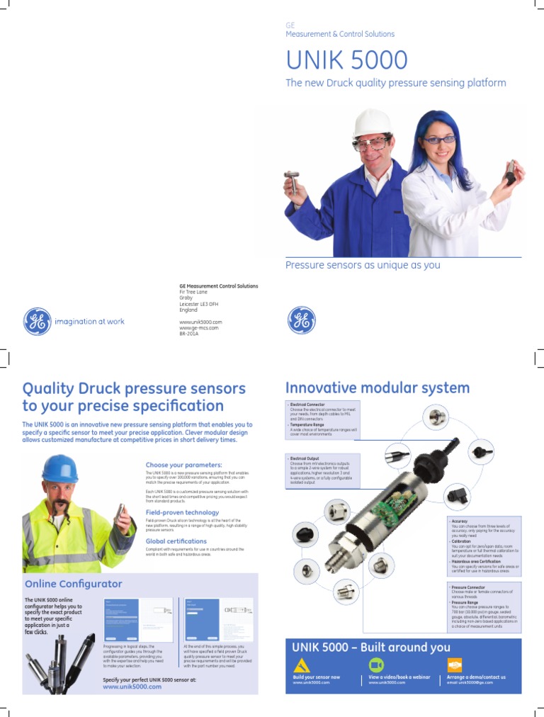 Druck - UNIK 5000 Brochure | PDF | Sensor | Calibration