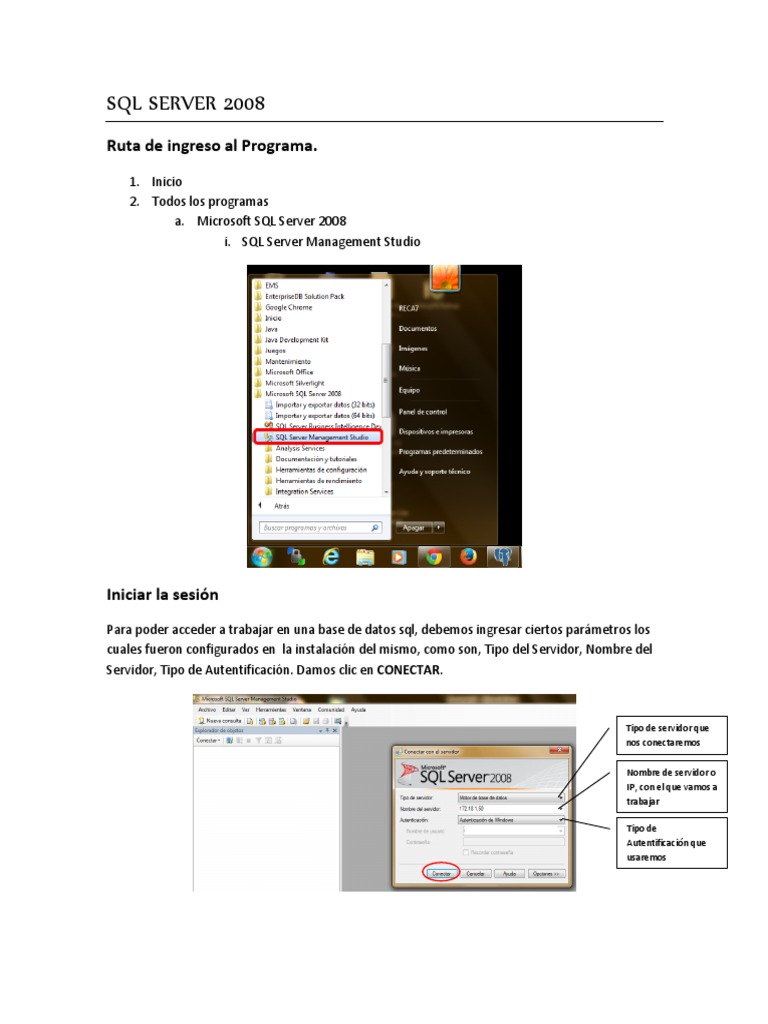 SQL SERVER 2008 Manual Consultas Basicas | PDF | Tabla (base de datos) | Servidor SQL de Microsoft