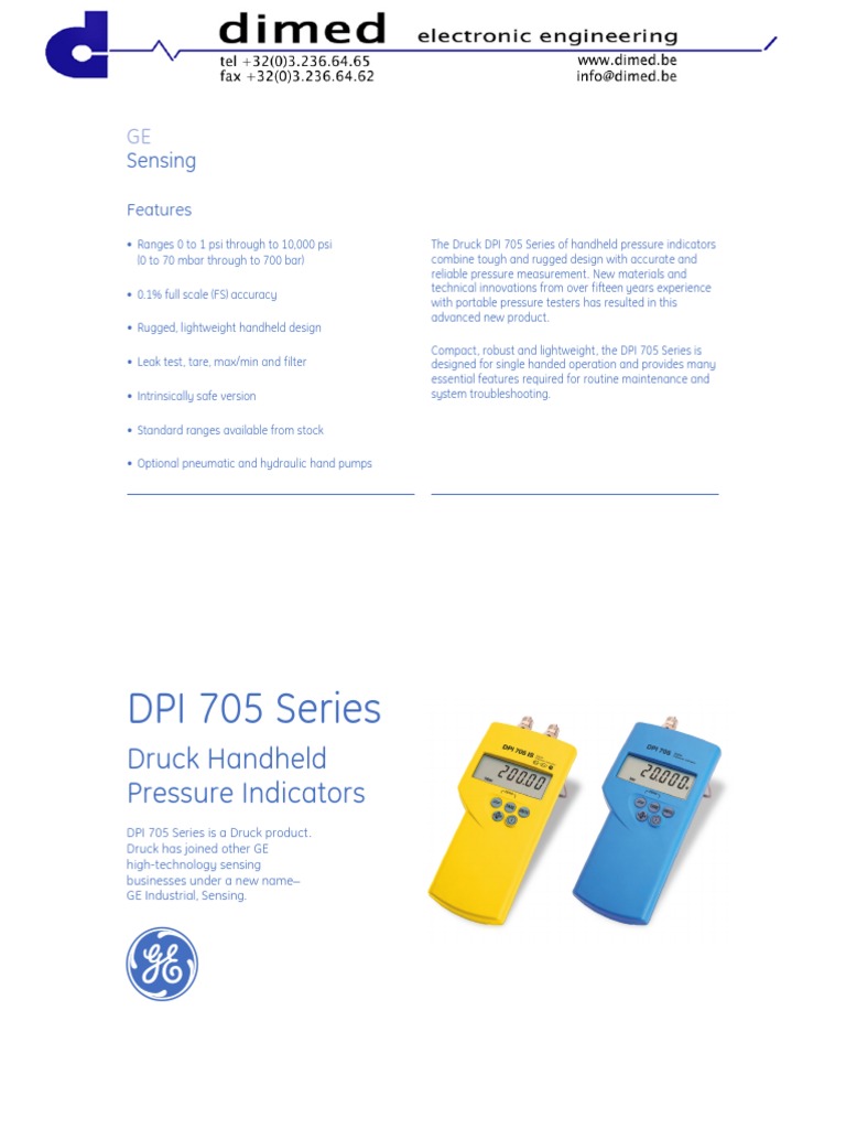 Druck - Dpi 705 Series | Calibration | Pressure Measurement