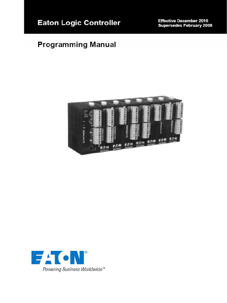 ELC Programming Manual-101209 | PDF | Input/Output | Relay