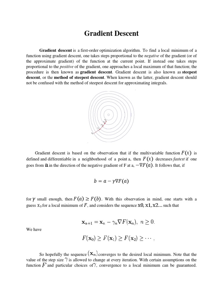 Gradient Descent | PDF | Gradient | Mathematical Analysis Gradient Descent | PDF | Gradient | Mathematical Analysis