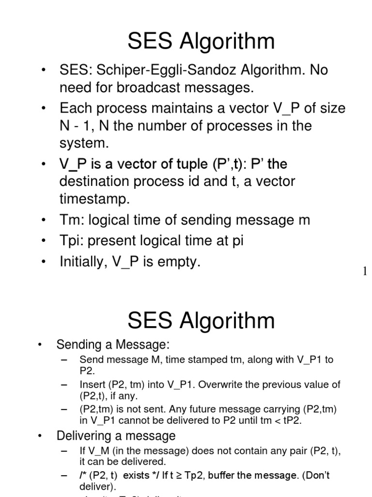 SES Algorithm | PDF | Computer Programming | Applied Mathematics