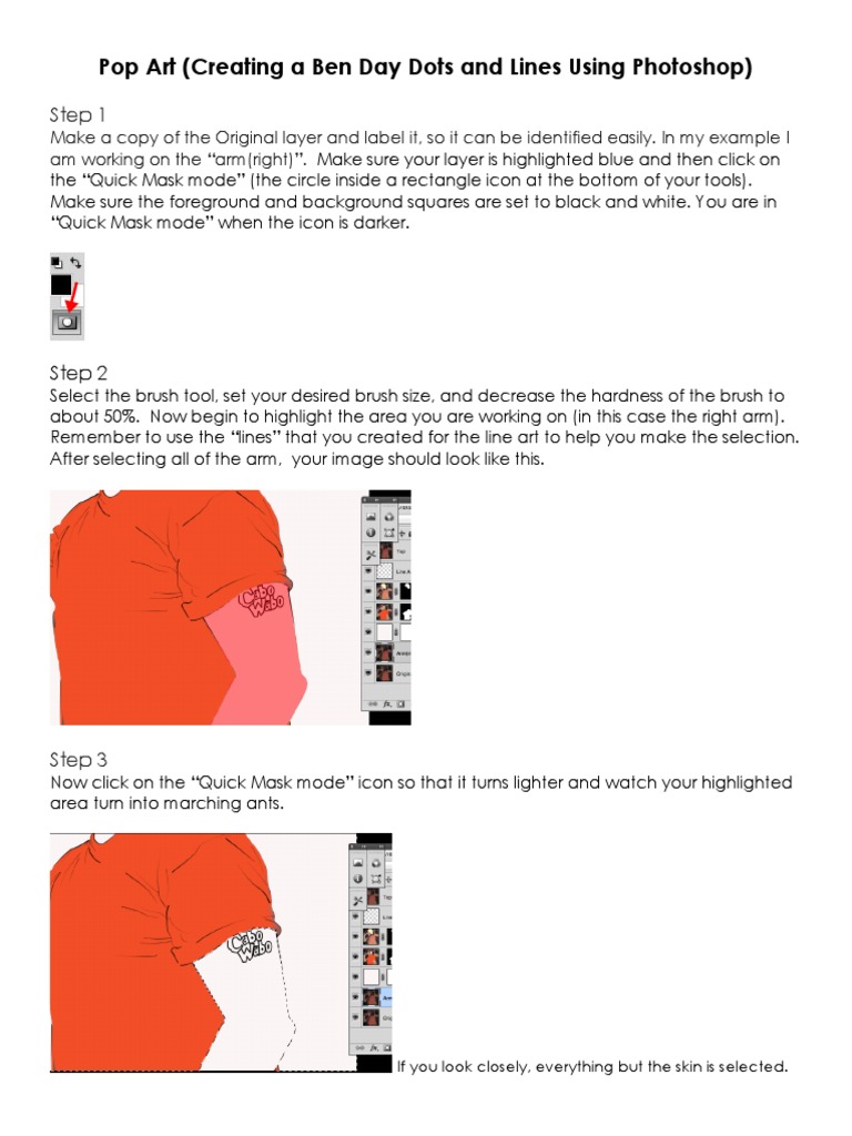 Pop Art Creating A Ben Day Dots And Lines Using Photoshop 17594ot Pdf