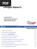 Lean Six Sigma Yellow Belt Project Examples | PDF | Six Sigma | Energy ...