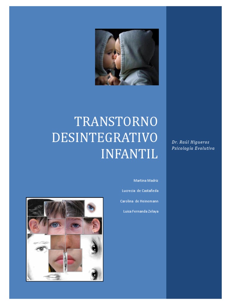 Trastorno Desintegrativo Infantil: Síntomas y Diagnóstico | PDF ...