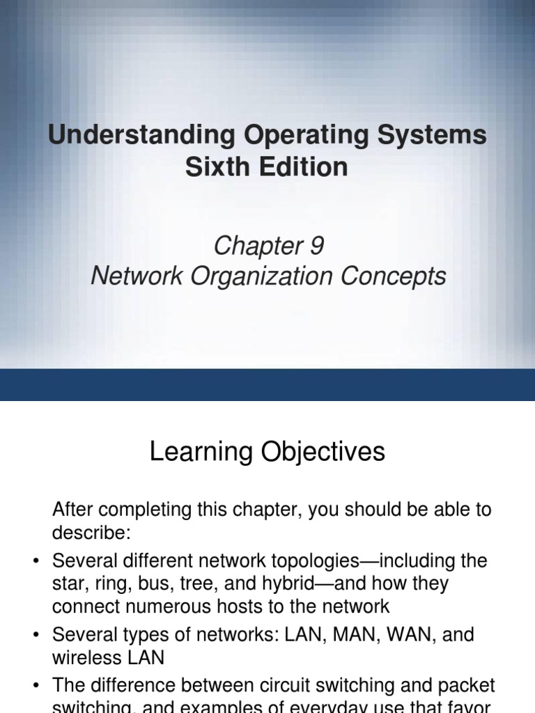 Understanding Operating Systems Sixth Edition: Network Organization ...