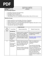 Lesson Plan 1-Intro Polynomials-Revised | PDF | Polynomial | Mathematical Analysis