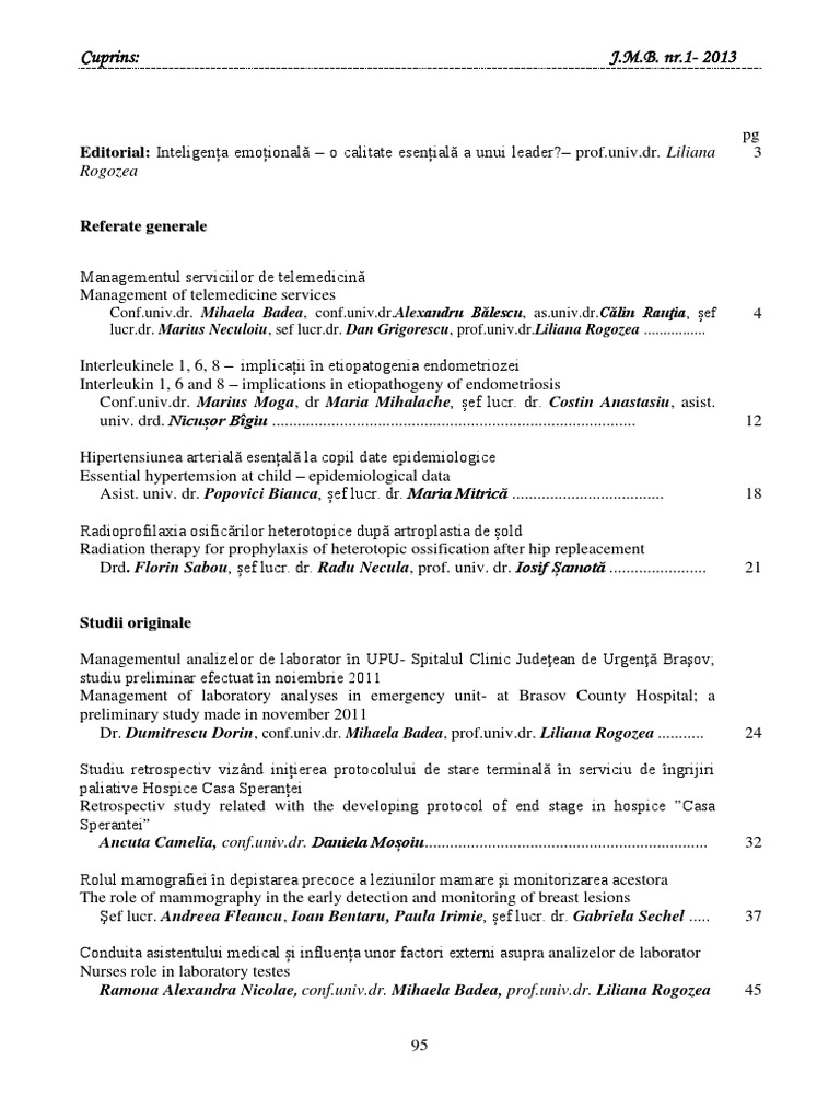 06 - Cuprins 1 - 2013 | PDF