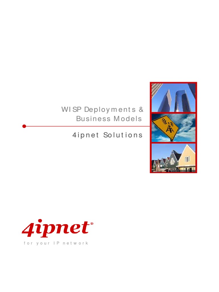 4ipnet Solution Wisp Deployments and Biz Models | Download Free PDF | Internet Access | Wireless Lan