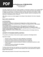 RA 8791 General Banking Law | PDF | Banks | Loans