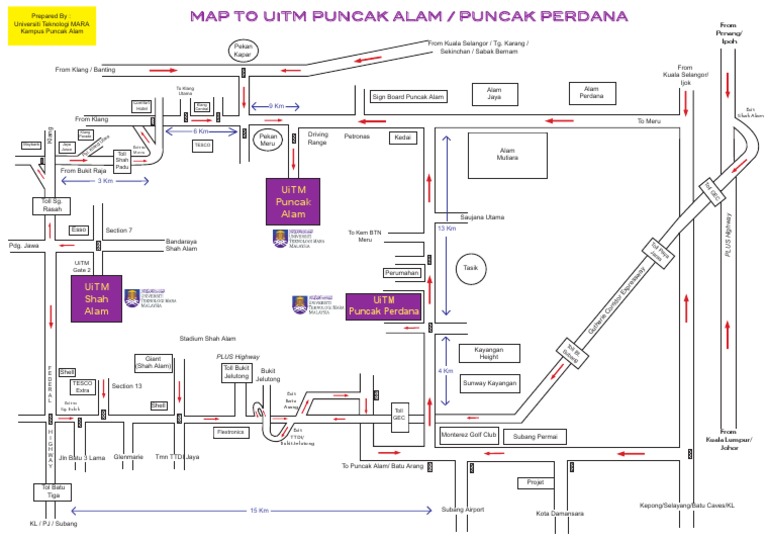 Map Puncak Alam 1 | PDF